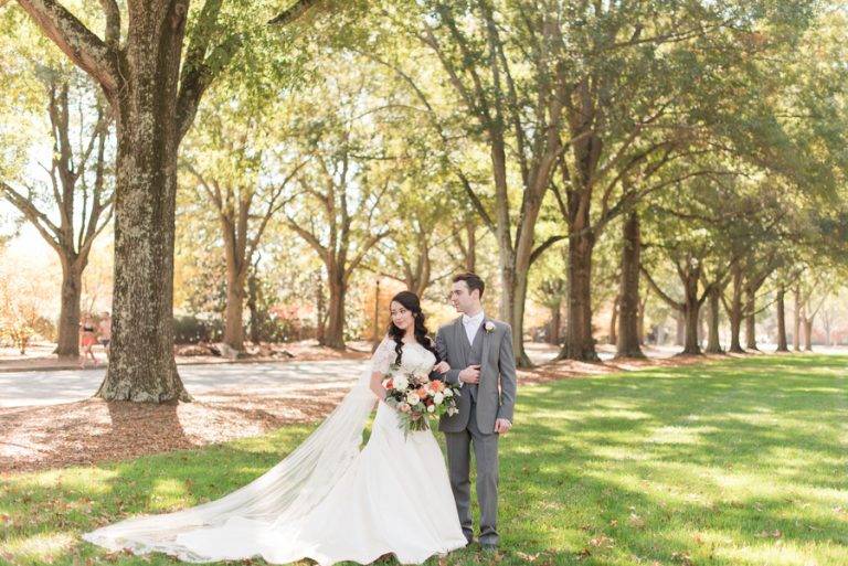 Gorgeous Blues and Burnt Pumpkin Color Palette - Elegant Wedding